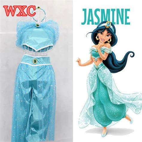 Jasmine Princess Cosplay Costume Anime Aladdin And The Magic Lamp Sexy