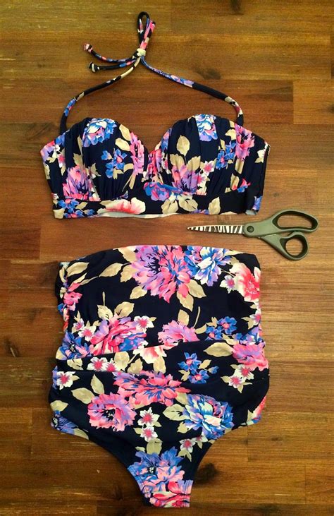 No Sew Diy High Waisted Bikini Diy Summer Clothes Diy Hot Sex Picture