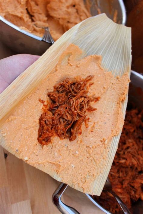 Red Pork Tamales Or Tamales De Puerco En Chile Rojo Is Traditional
