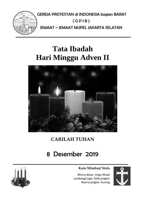 Pdf Tata Ibadah Hari Minggu Adven Ii Gpib Gibeon Dokumen Tips