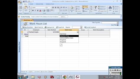 build employee database with ms access youtube
