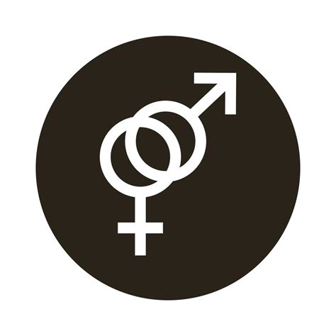 Heterosexual Gender Symbol Of Sexual Orientation Block Style Icon