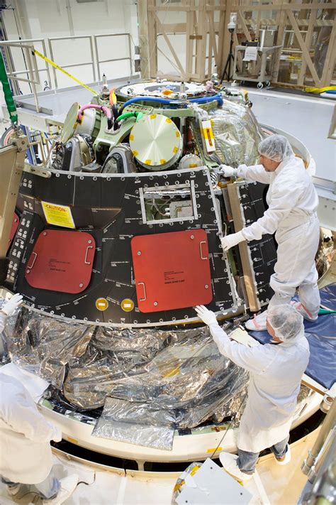 Orions Protective Shell Of 970 Space Shuttle Thermal Tiles Installed