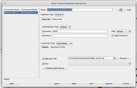 connect to autonomous database in the cloud with sql
