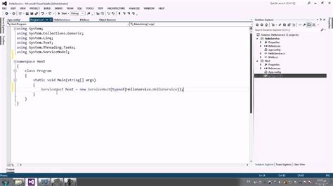 build wcf service with self hosting youtube