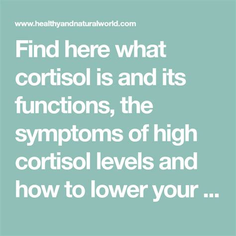 Scientists Describe The Warning Signs Of High Cortisol Levels And How