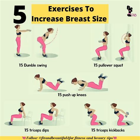 5 Exercises To Increase Breast Size Exercise To Reduce Thighs