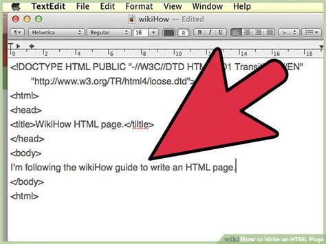 how to write an html page with pictures wikihow