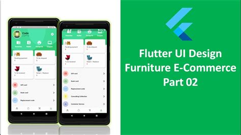 flutter ui design furniture e commerce application part 2 android