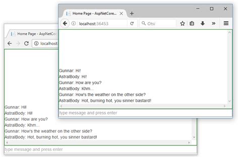 Asp Net Core Building Chat Room Using Websocket