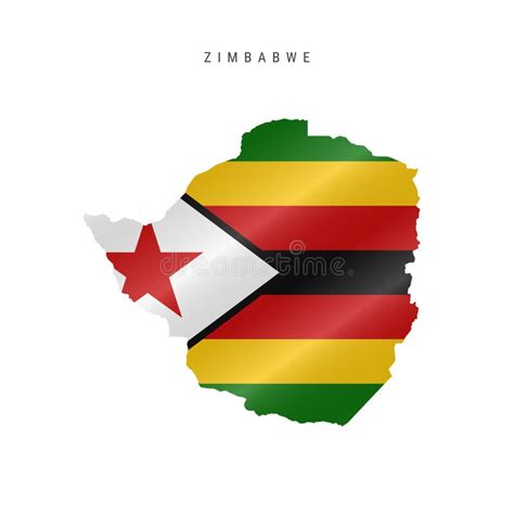 Zimbabwe Vector Map Isolated On White Background High Detailed Black
