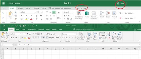 using excel online for file sharing with onedrive and excel desktop