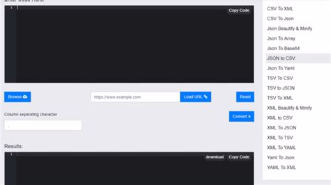 free online json to csv converter bfotool