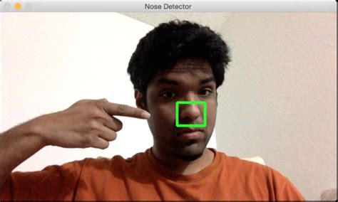 detecting a nose opencv with python by example