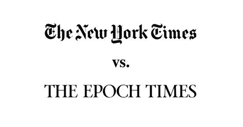 The New York Times And The Epoch Times Accuse Each Other Of Media Bias