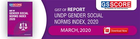 Undp Gender Social Norms Index Gsni 2020 Gs Score