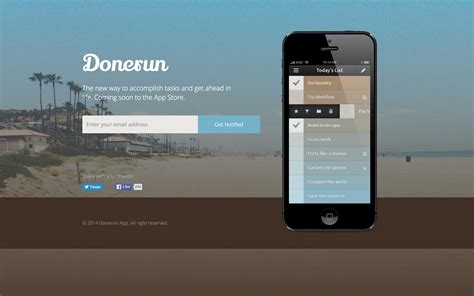 donerun mobile html5 responsive website template