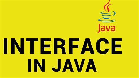 understanding interface in java with example 14 youtube