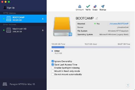 enable write access to ntfs partitions under mac os x