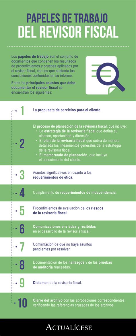 Papeles De Trabajo Del Revisor Fiscal Actualícese