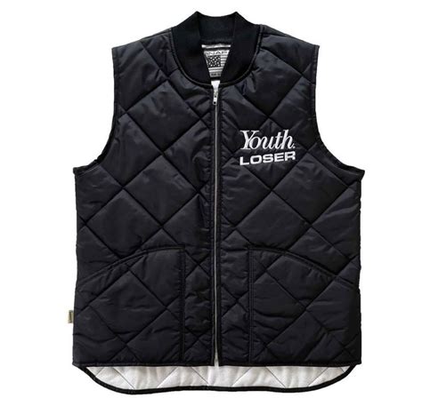 Youth Loser 1997 キルティングベスト ブラック 黒色 Lサイズ 超爆安 13720円引き Swim Main Jp