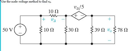 solved use the node voltage method to find v0
