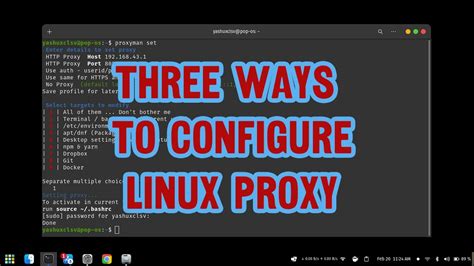 easy 3 methods to set and configure proxy settings on linux [ pop os