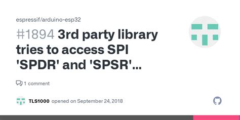 3rd party library tries to access spi spdr and spsr registers