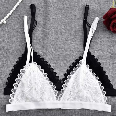 Women Sexy Lace Bras Ultra Mince Floral Bra Bustier Sheer Top Seamless