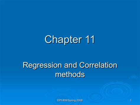 Chap 11 Simple Linear Regression