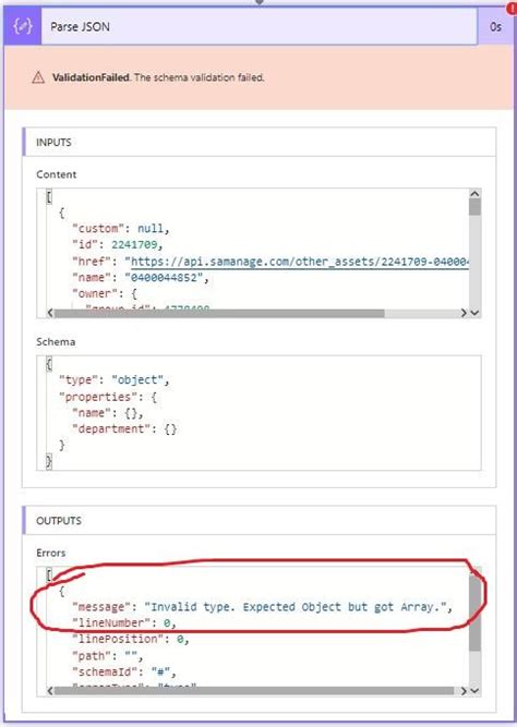 solved parse json no dynamic content from array power
