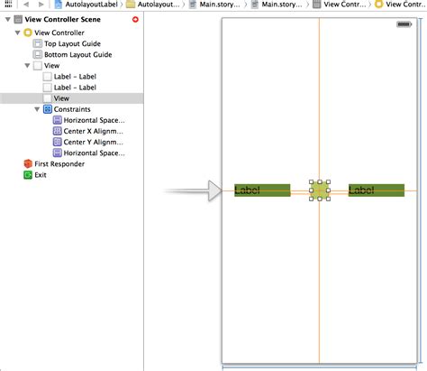 ios how to center horizontally two labels stack overflow