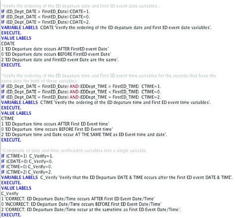sample spss code for checking state dependent objects rules download