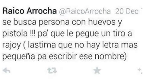 Un Concejal De Cc En Twitter «se Busca Persona Con Huevos Y Pistola