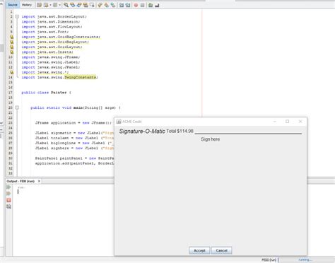 swing program in java decoration garden