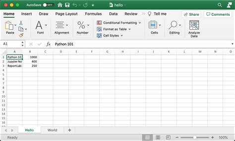 creating excel spreadsheets using python and xlsxwriter