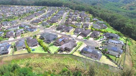 Spectacular Aerial Tour Of Mililani Mauka Homes Youtube