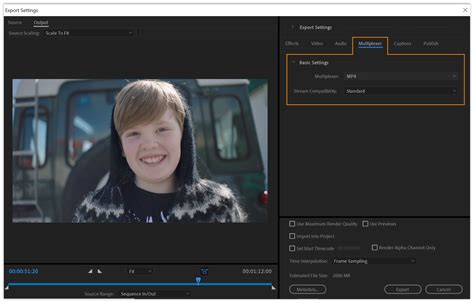 adobe media encoder export settings