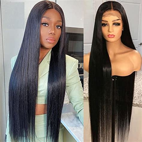 Buy 26 Inch Lace Front Wig Human Hair 180 Density 13x4 Hd Lace Front
