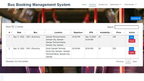 bus booking management system in php mysql with source code free
