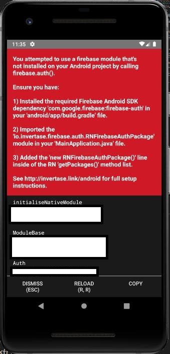 firebase error when running firebase 3 0 with react native 38512 hot