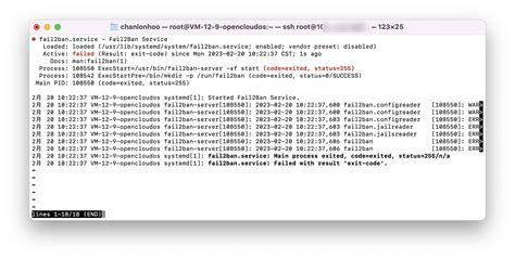 [br] rvice main process exited code exited status 255 n