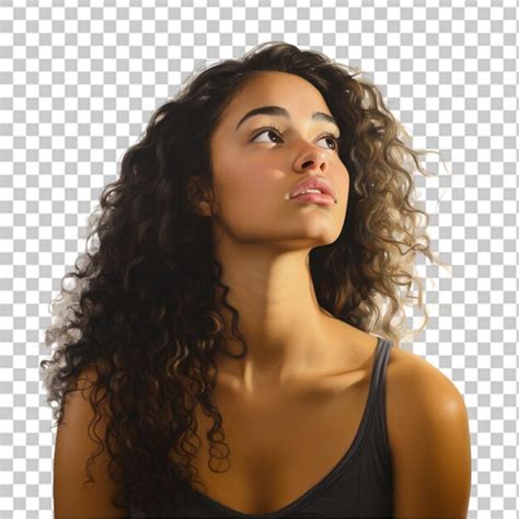 Premium Psd Portrait Of Beautiful Africanamerican Woman Isolated On White