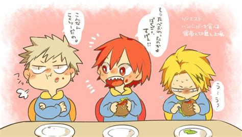 Bakugou Katsuki And Kirishima Eijirou And Kaminari Denki