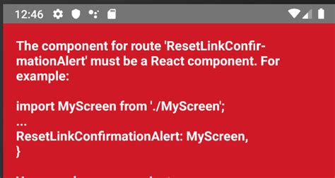 the component for route activityfeed must be a react component