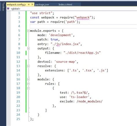 how to setup asp mvc reactjs typescript webpack web development