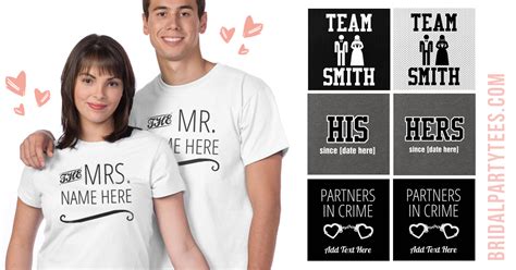 Bride And Groom Shirts Bridal Party Tees