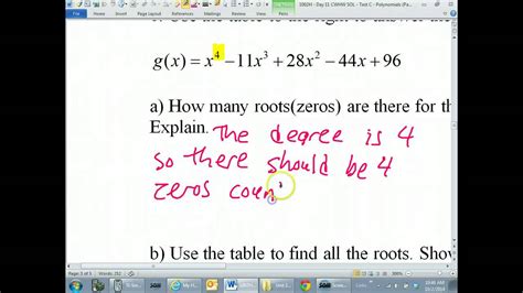 Day 11 Cwhw 5 To 7 Graph A Polynomial Write A Polynomial Given