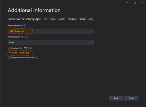 blazor web assembly app with asp core hosted nav menu