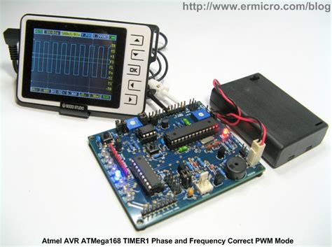 working with atmel avr microcontroller basic pulse width modulation
